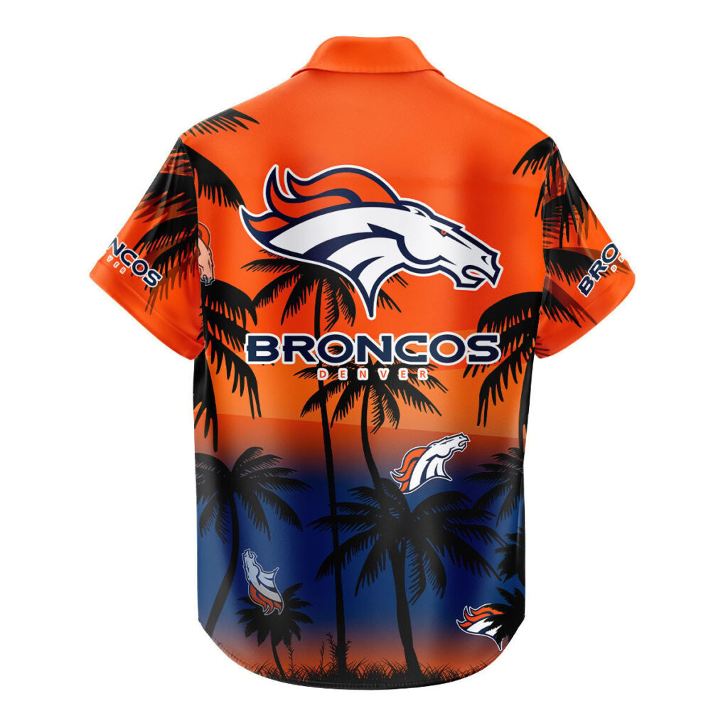 Denver Broncos Hawaiian Shirt Coconut Tree - Hypefavo